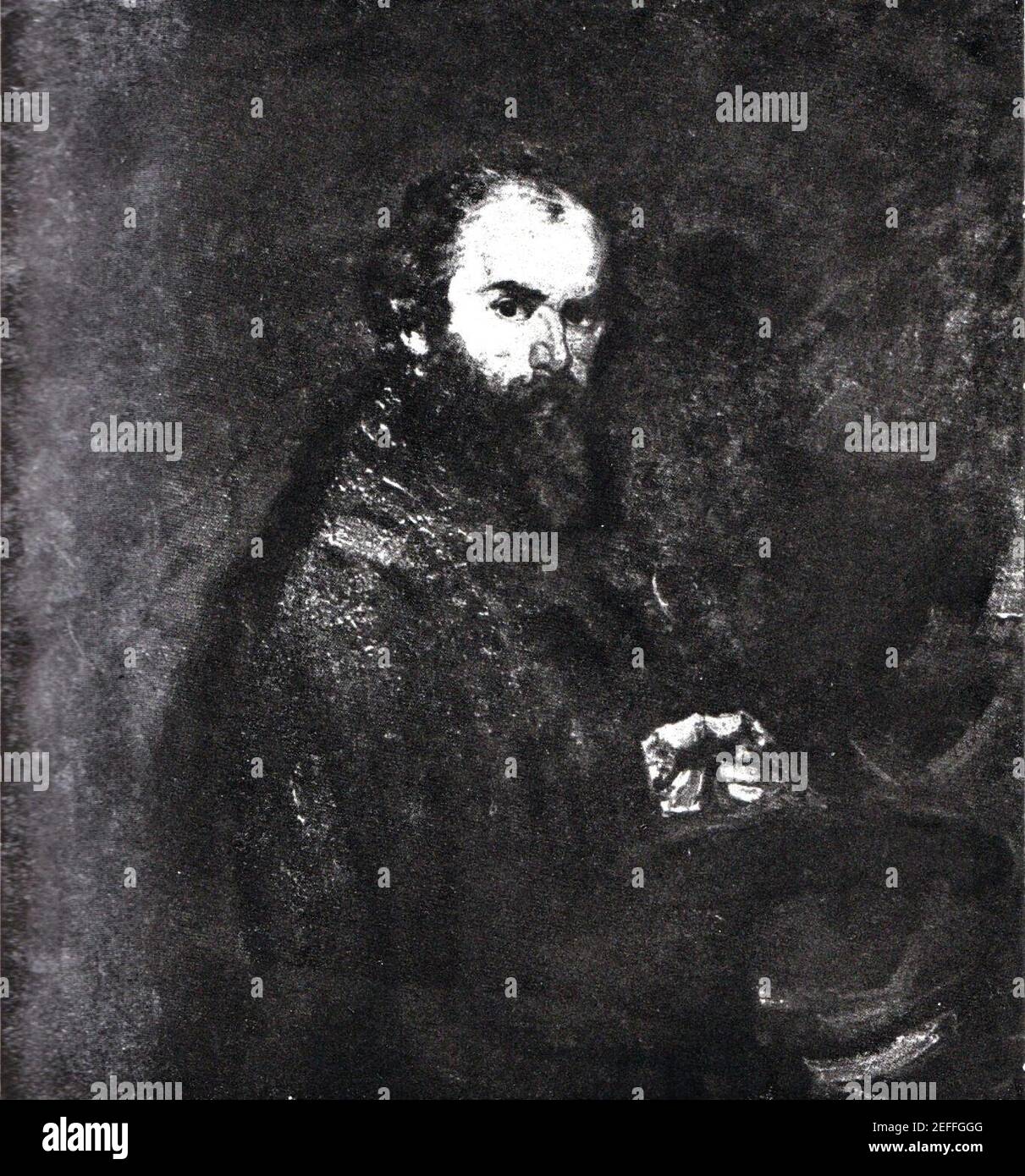 Octav Bancila - Autoportret cu paleta (1920 Stock Photo - Alamy