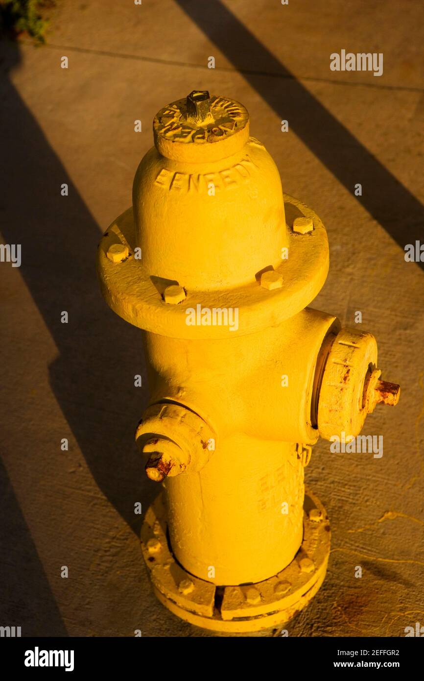 High angle view of a fire hydrant Stock Photo - Alamy