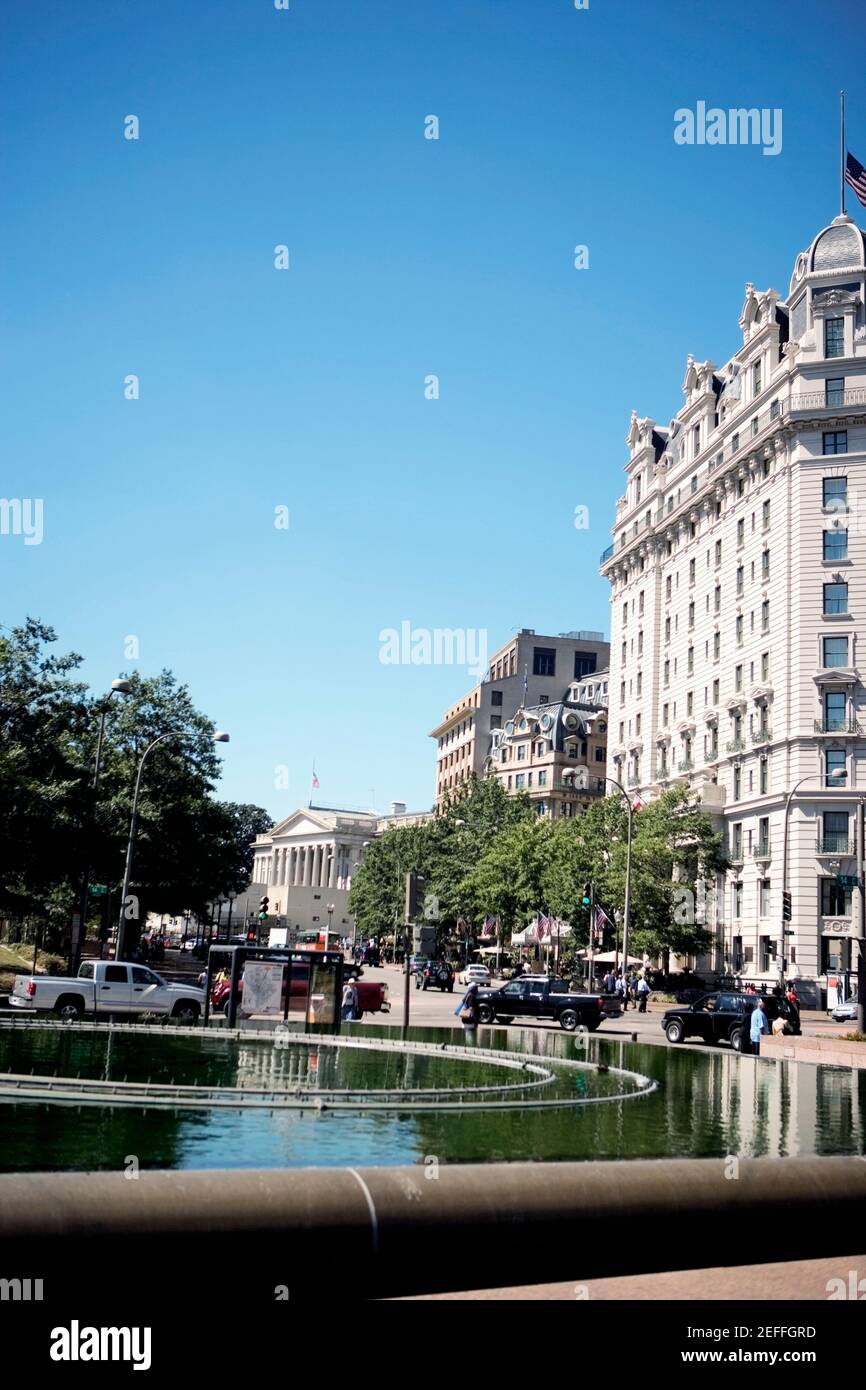 Group of three water fountain hi-res stock photography and images - Alamy