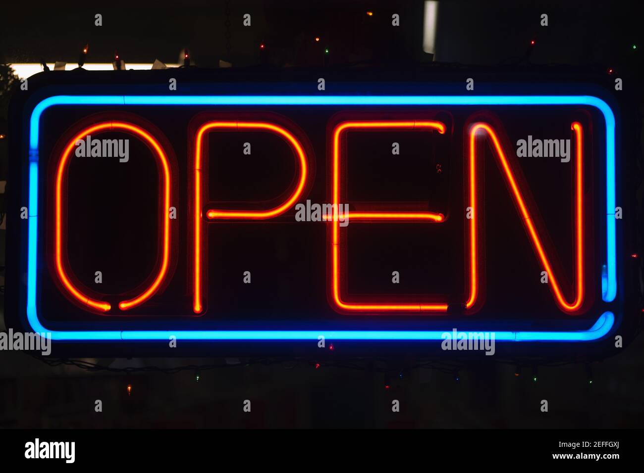 Close-up of a neon sign Stock Photo - Alamy