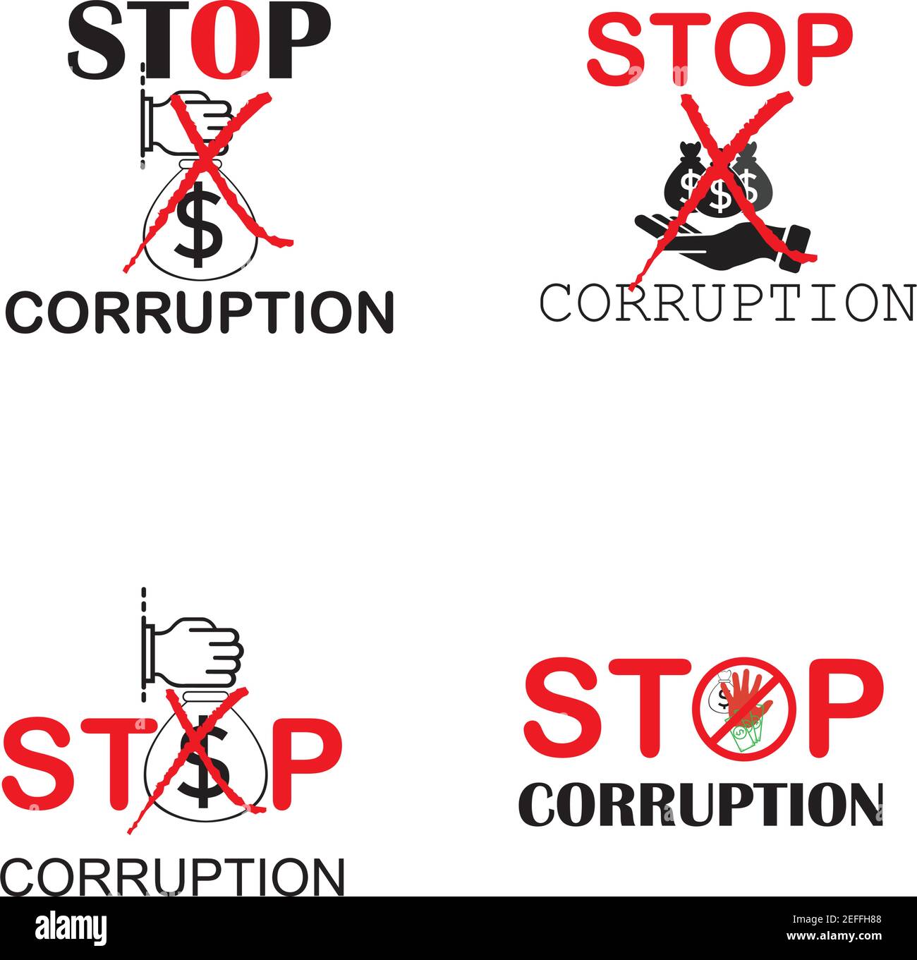 Stop Corruption and International Anti-Corruption Day Stock Vector ...