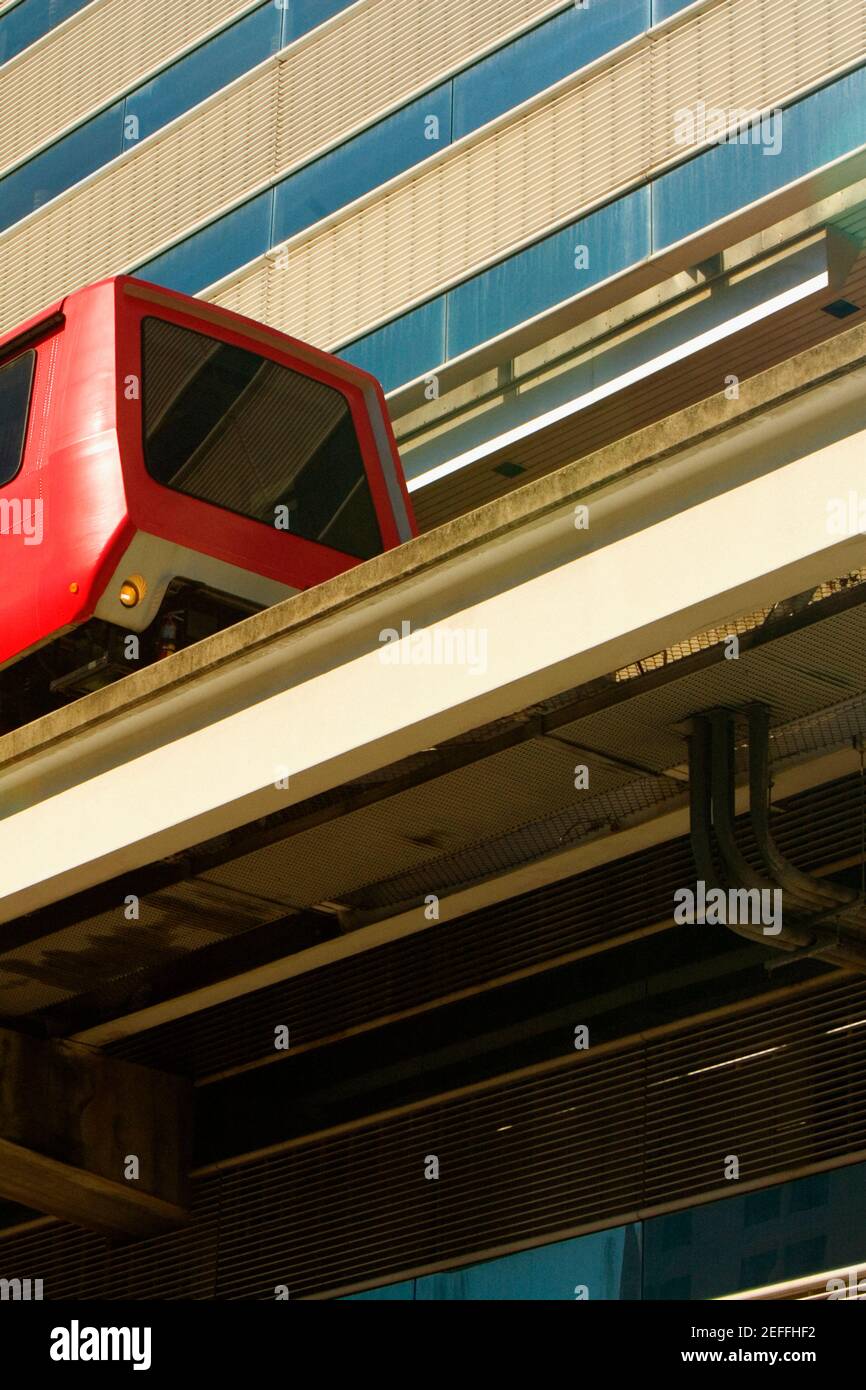 Low angle view of a bus moving on an overpass, Miami, Florida, USA ...