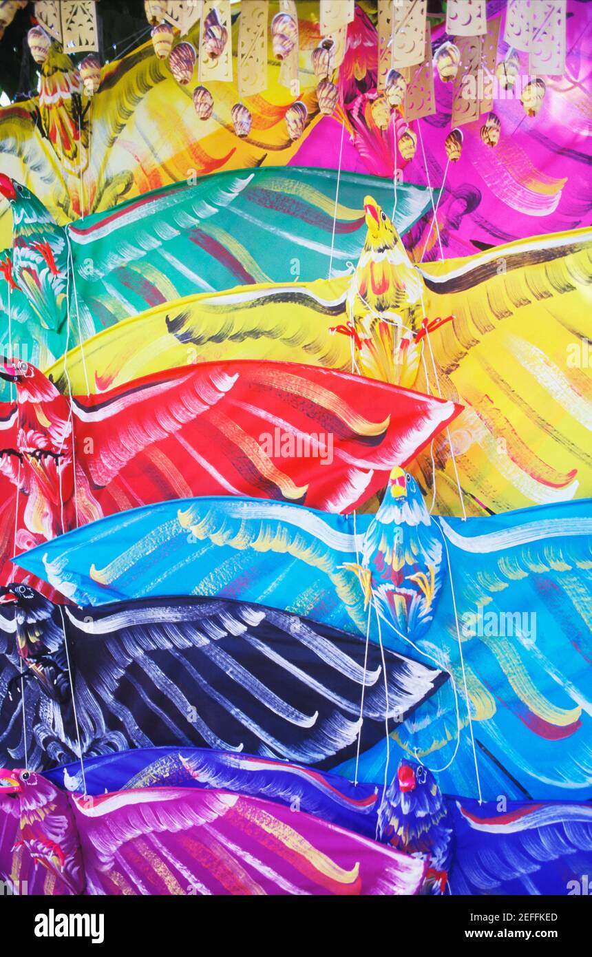 Close-up of kites in a store, Bali, Indonesia Stock Photo - Alamy