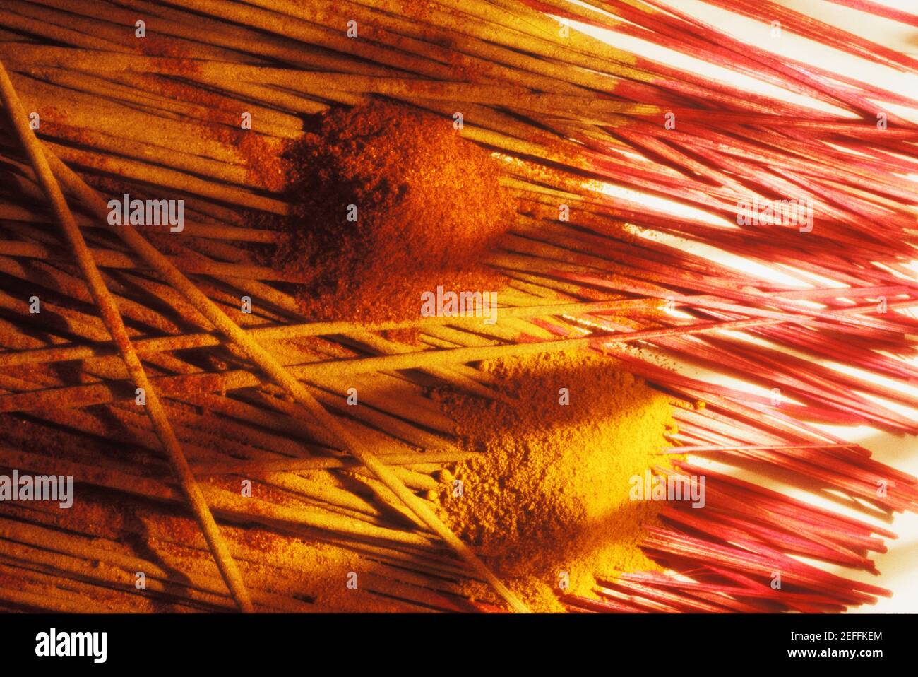 Powder on incense sticks Stock Photo - Alamy