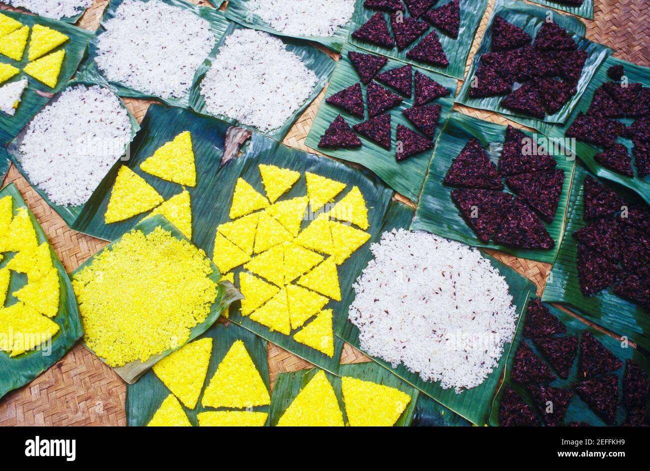 Close-up of sweet food on leaves, Bali, Indonesia Stock Photo - Alamy
