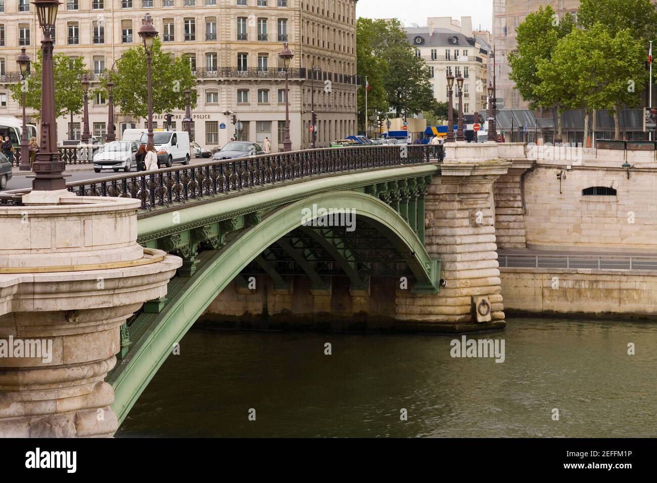 Arch bridge over a river, Paris, France Stock Photo - Alamy