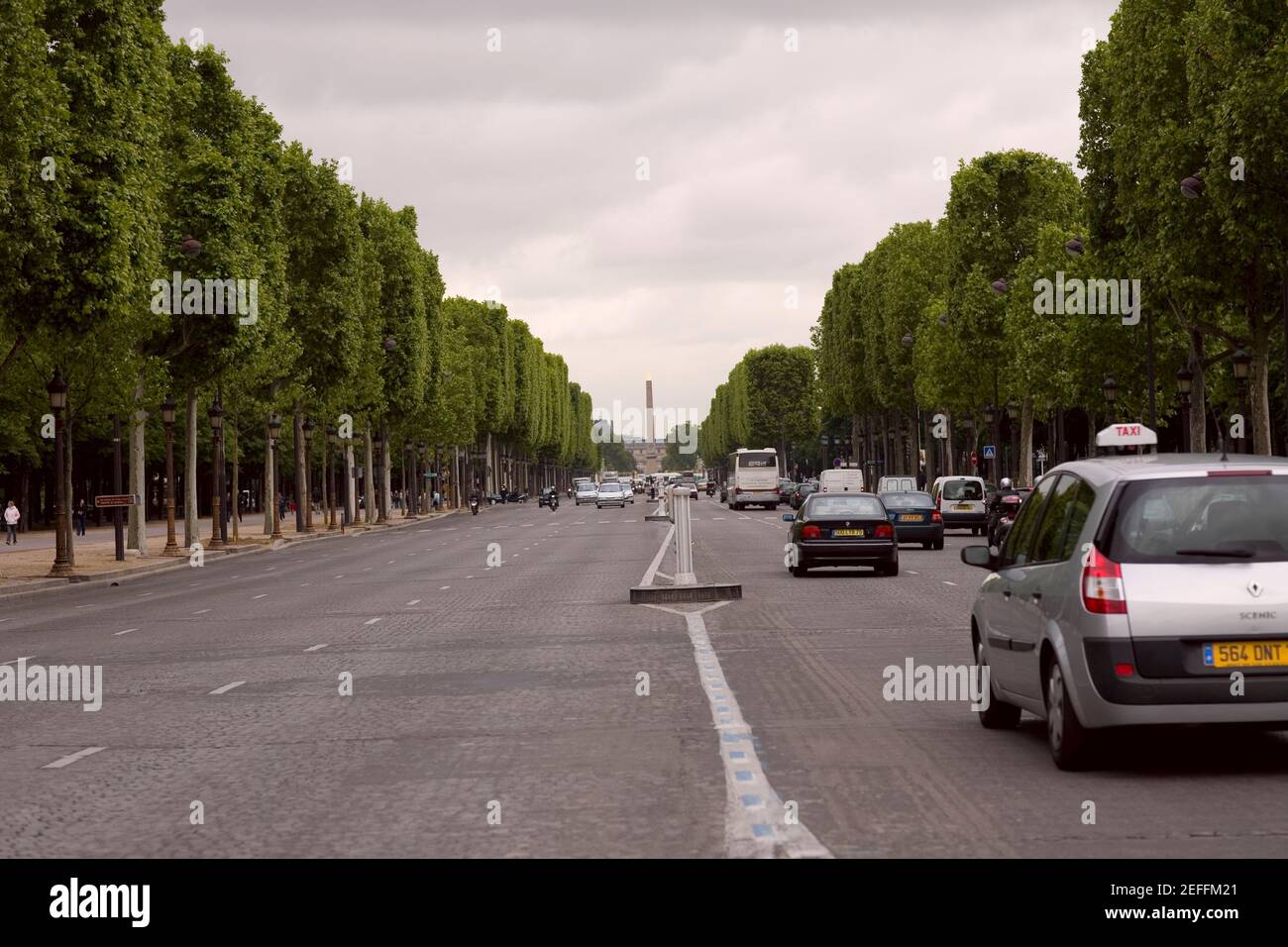 Traffic on a road, Paris, France Stock Photo - Alamy