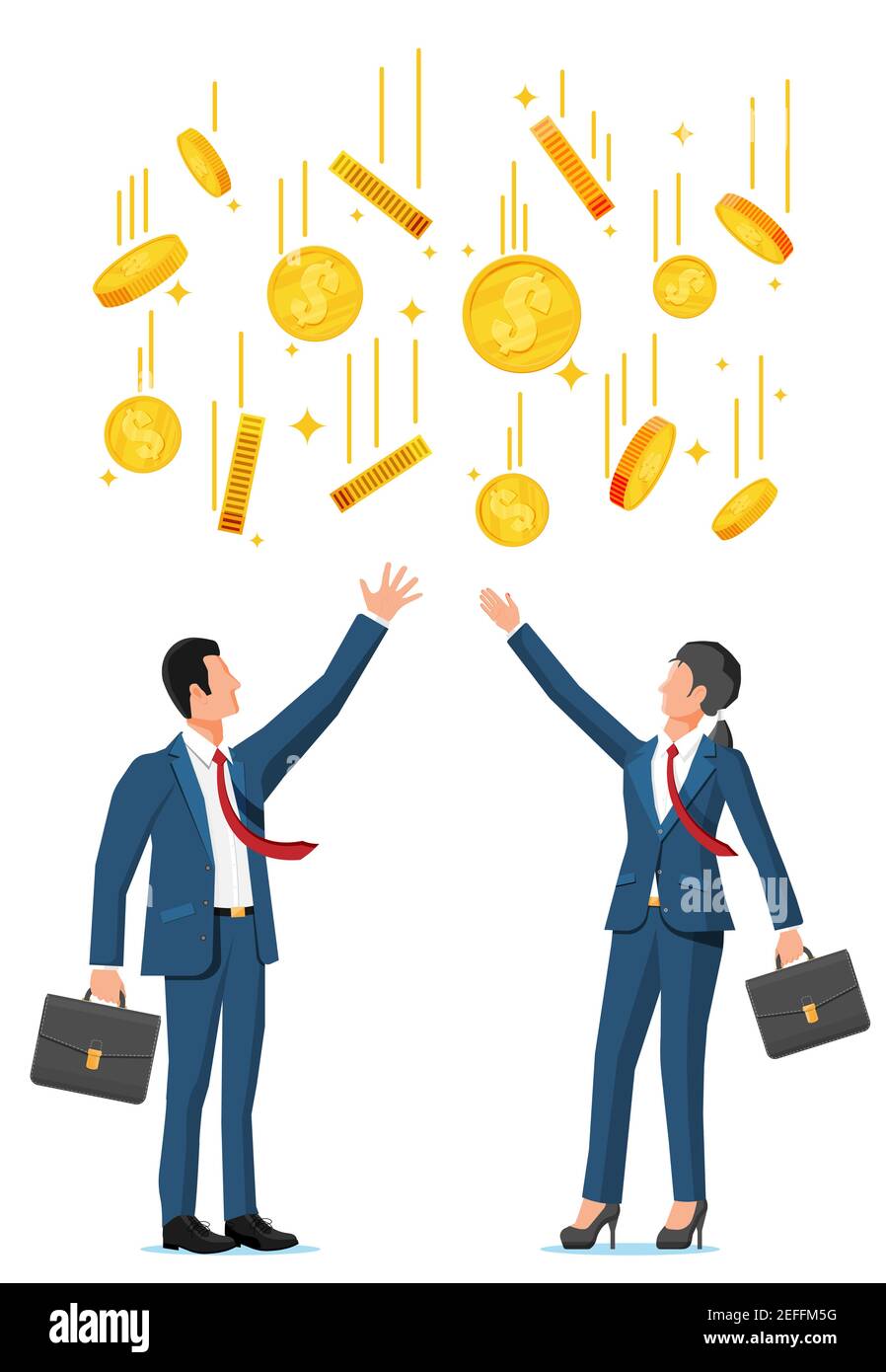 Rich woman cartoon hi-res stock photography and images - Alamy