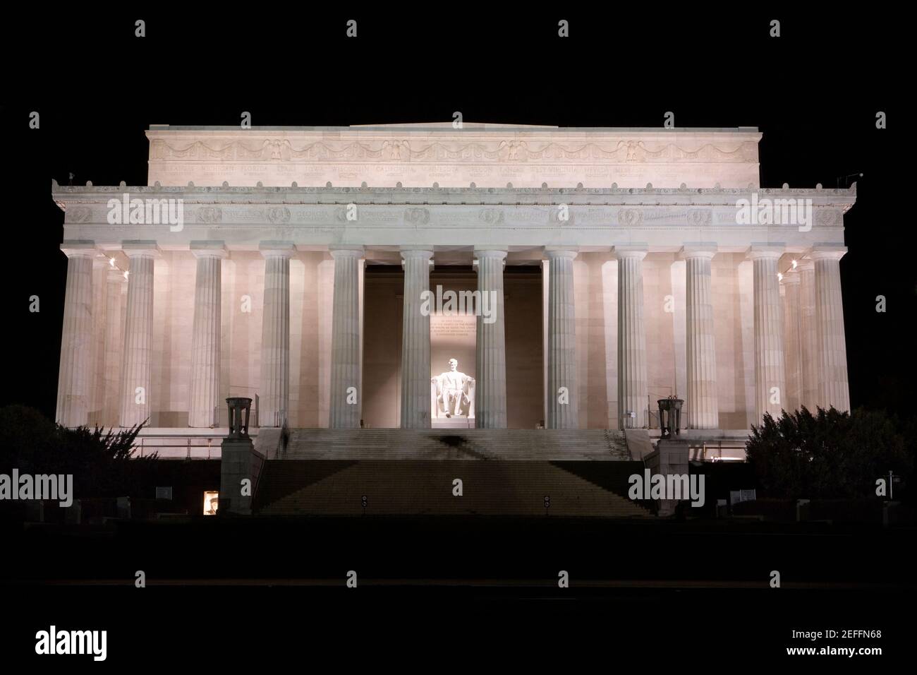 Facade of a memorial building, Lincoln Memorial, Washington DC, USA ...