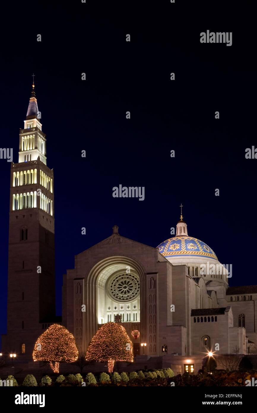 Building lit up at night, Washington DC, USA Stock Photo - Alamy