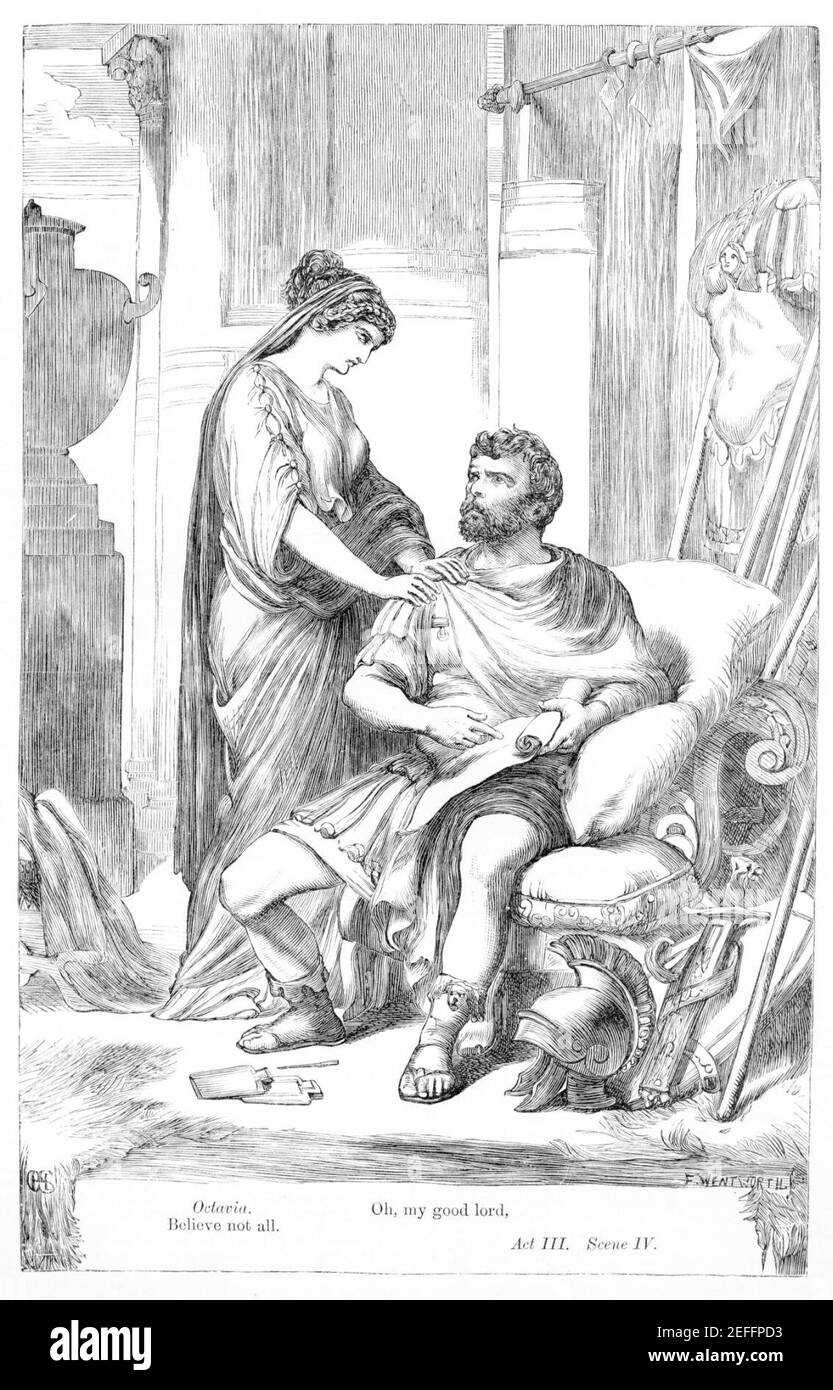 Octavia and Octavius Caesar Stock Photo - Alamy