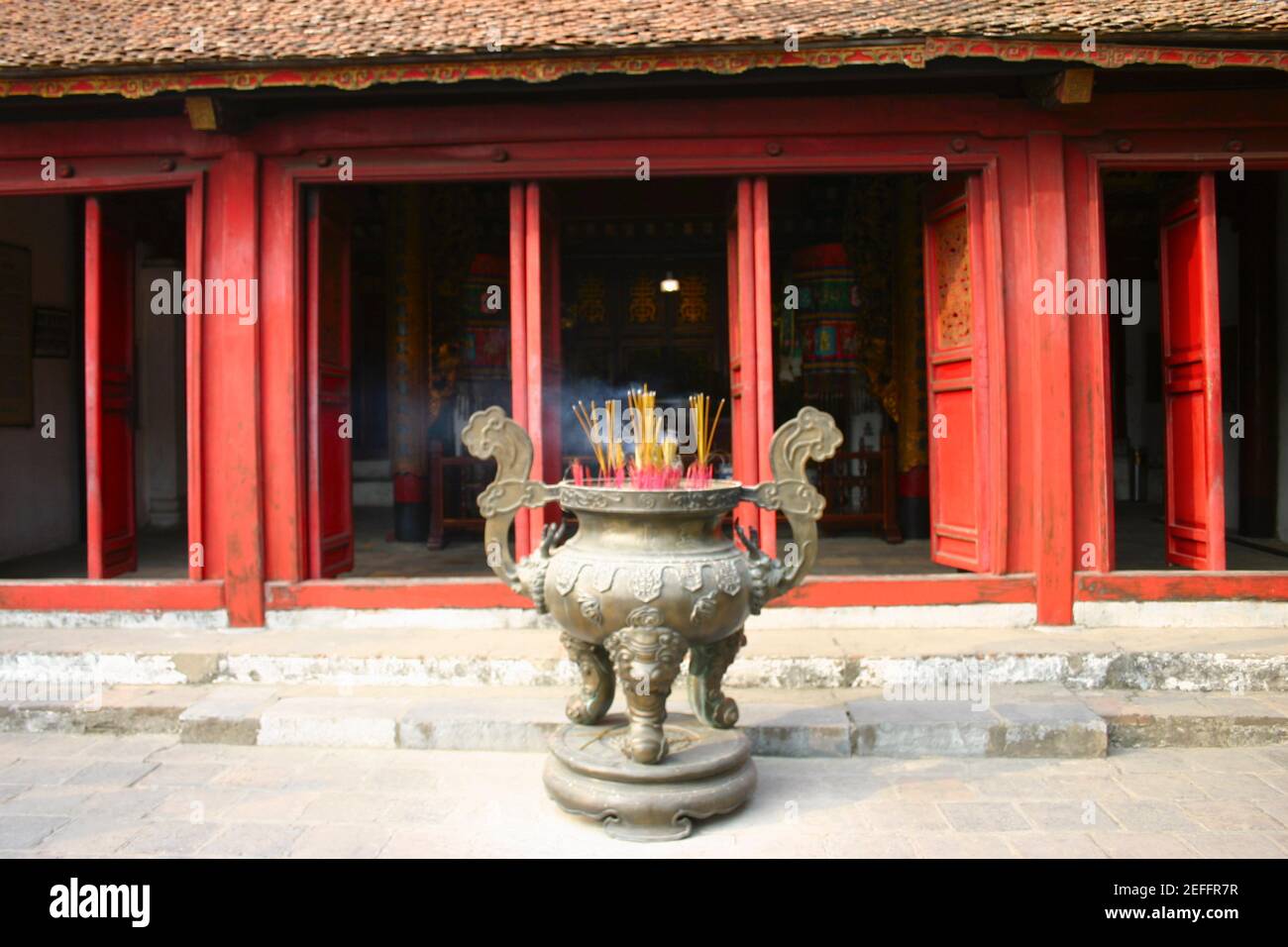 Decorative urn in front of a temple, Hanoi, Vietnam Stock Photo - Alamy
