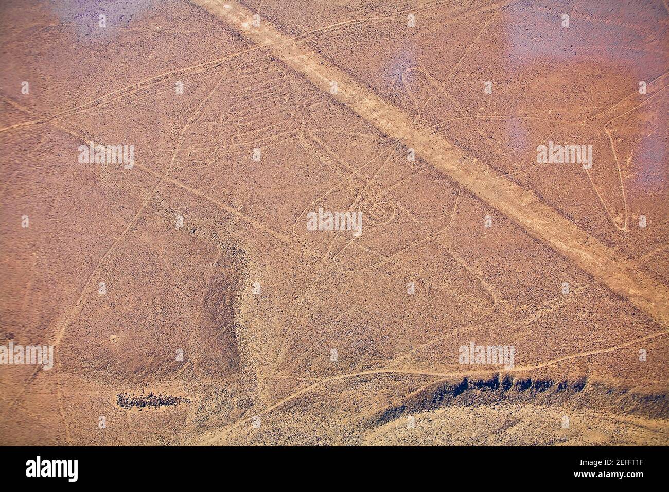 Aerial view of Nazca lines, Nazca, Peru Stock Photo - Alamy