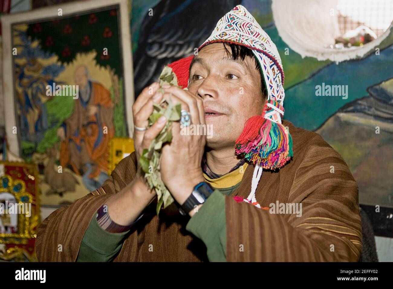 Peru praying hi-res stock photography and images - Alamy