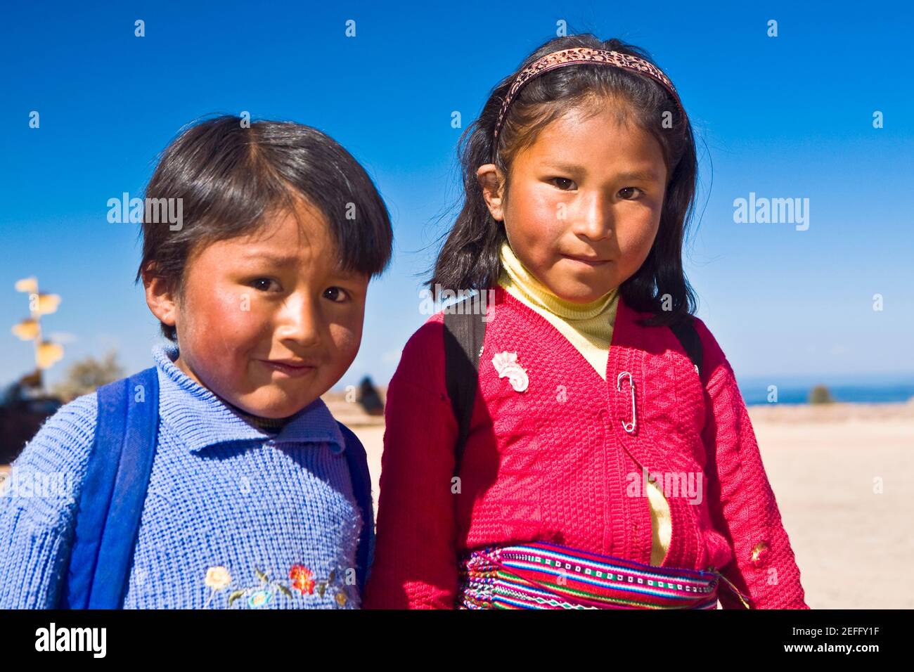 Peru children girl boy portrait hi-res stock photography and images - Alamy