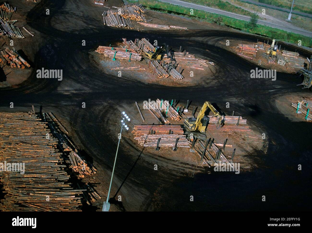 Sawmill Aerial View High Resolution Stock Photography and Images - Alamy