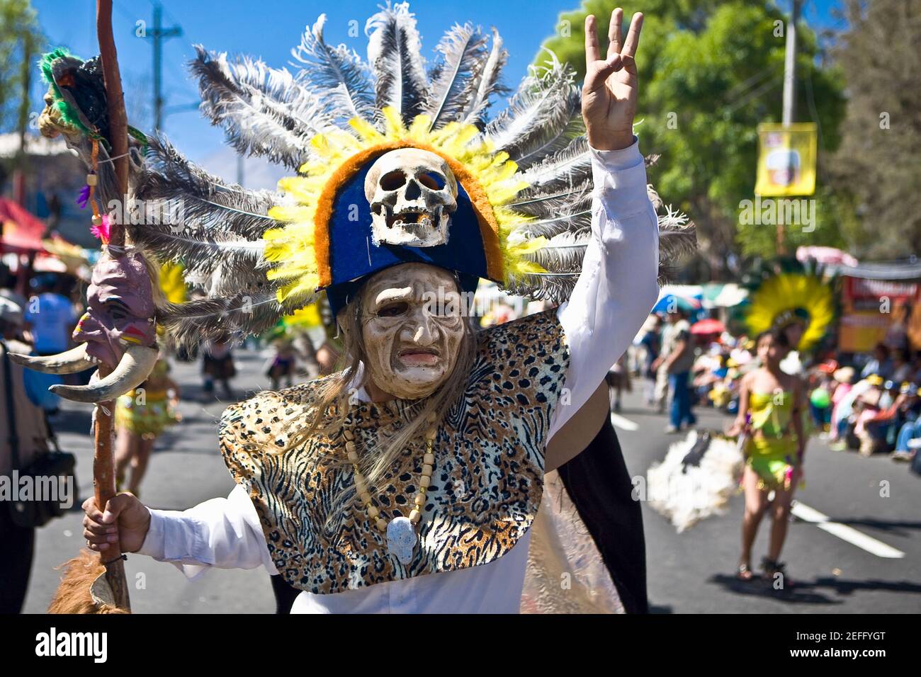 Man wearing a traditional costume, Arequipa, Peru Stock Photo - Alamy
