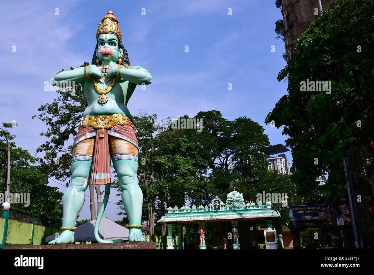 Hanuman, Hindu god (Monkey God) Statue at Batu Caves, Kuala Lumpur ...