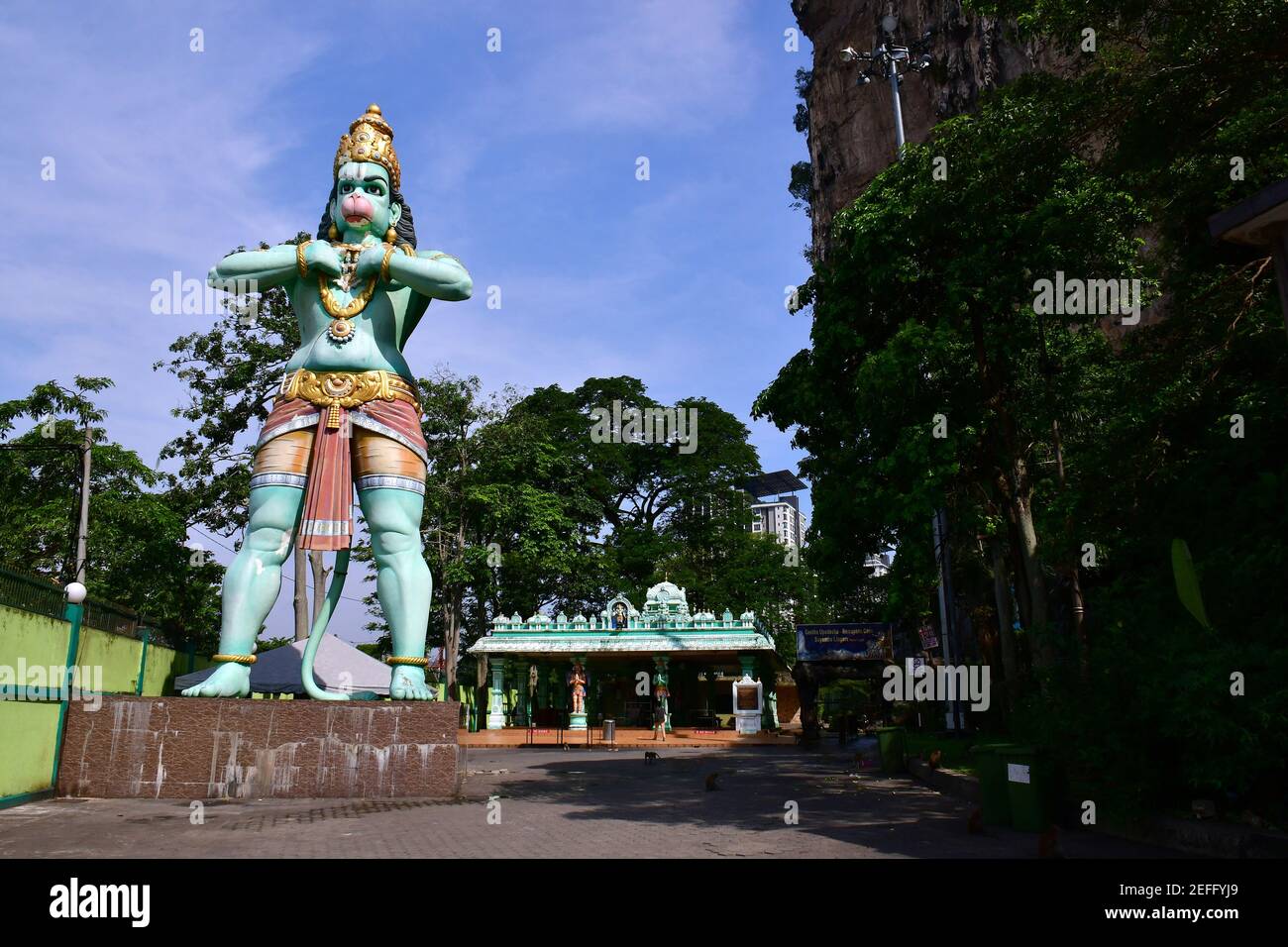 Hanuman, Hindu god (Monkey God) Statue at Batu Caves, Kuala Lumpur ...