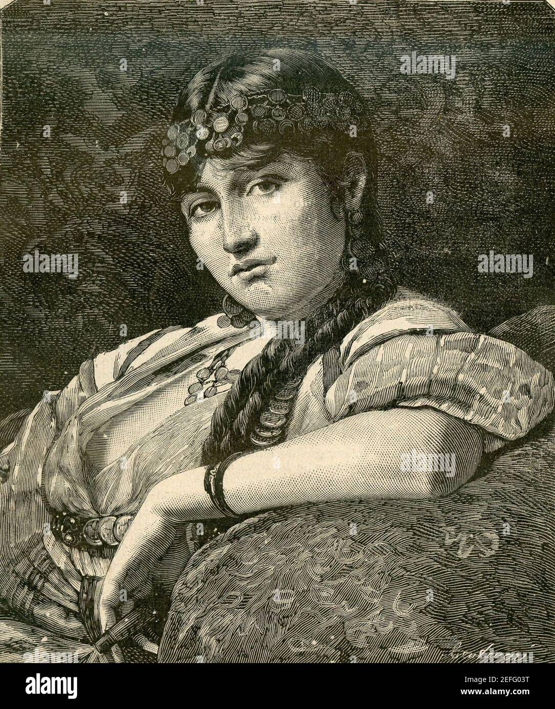 Odalisca, quadro di Giovanni Costa Stock Photo - Alamy