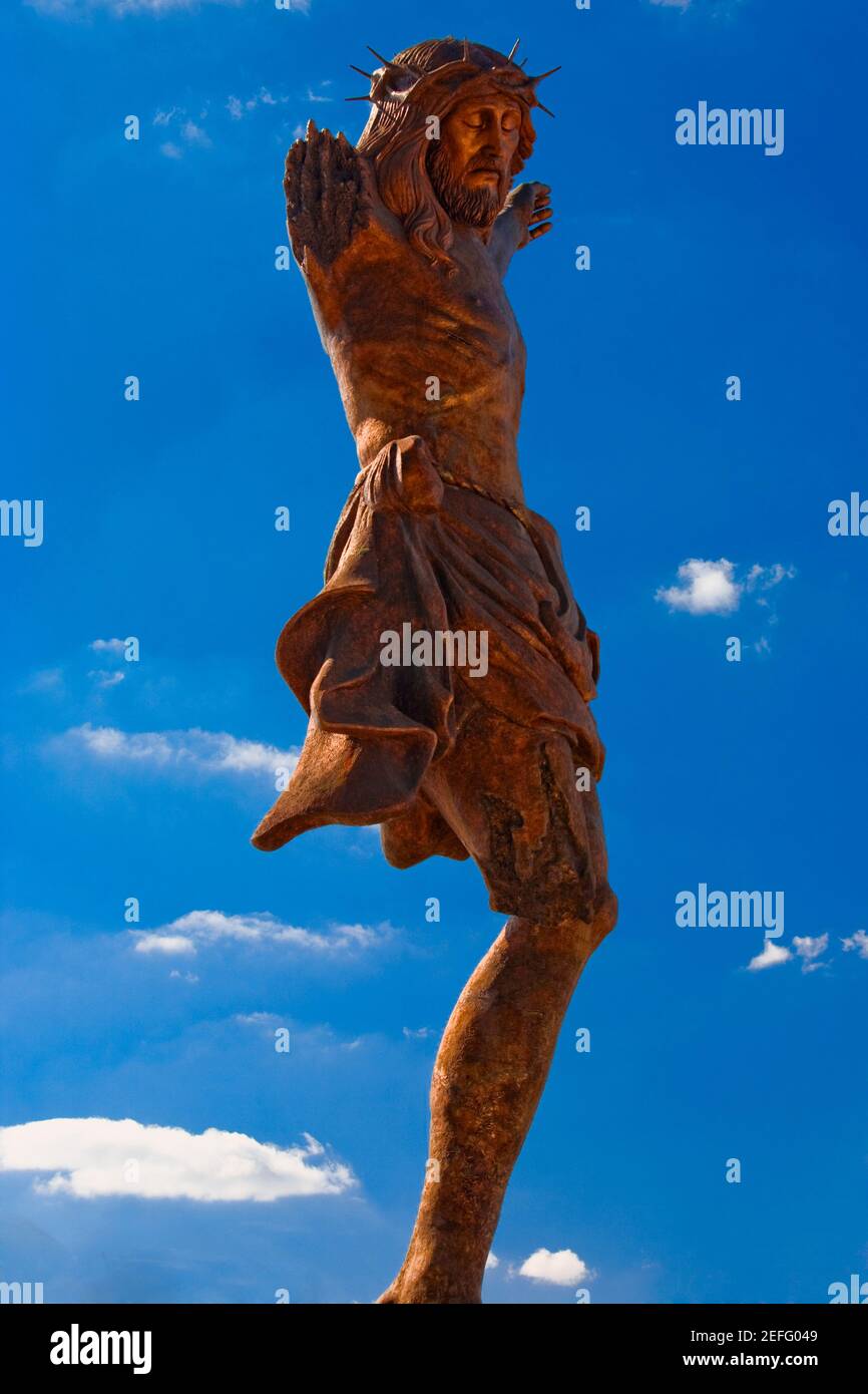 Low angle view of a statue of Jesus Christ, Broken Christ, San Jose De ...