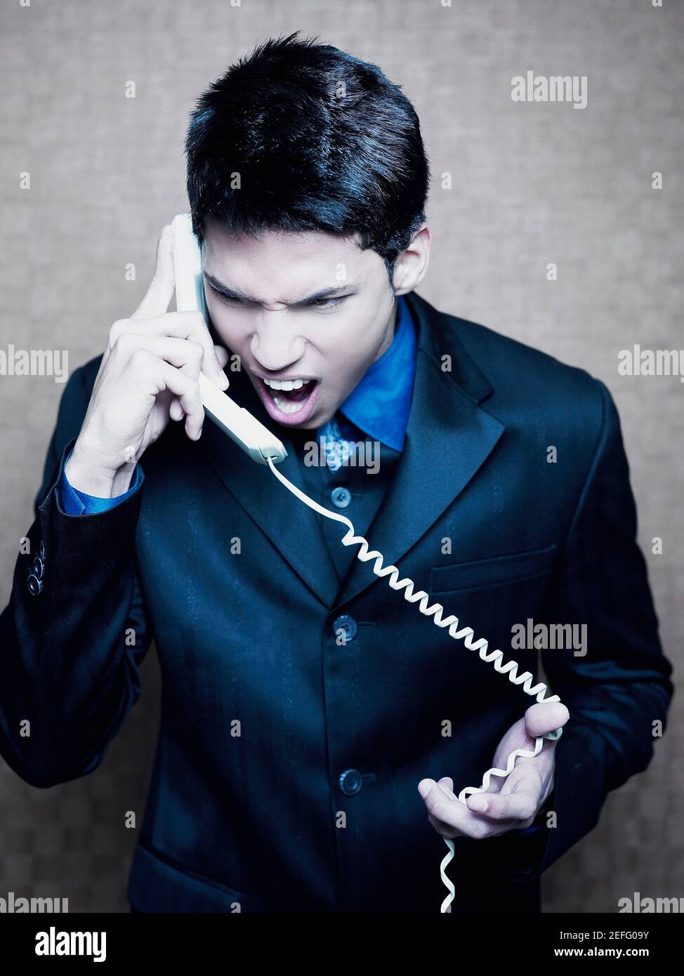 Anger telephone hi-res stock photography and images - Alamy