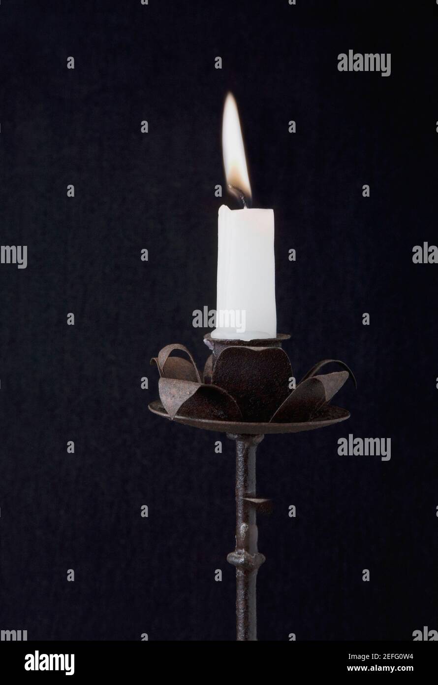 Burning candle image hi-res stock photography and images - Alamy