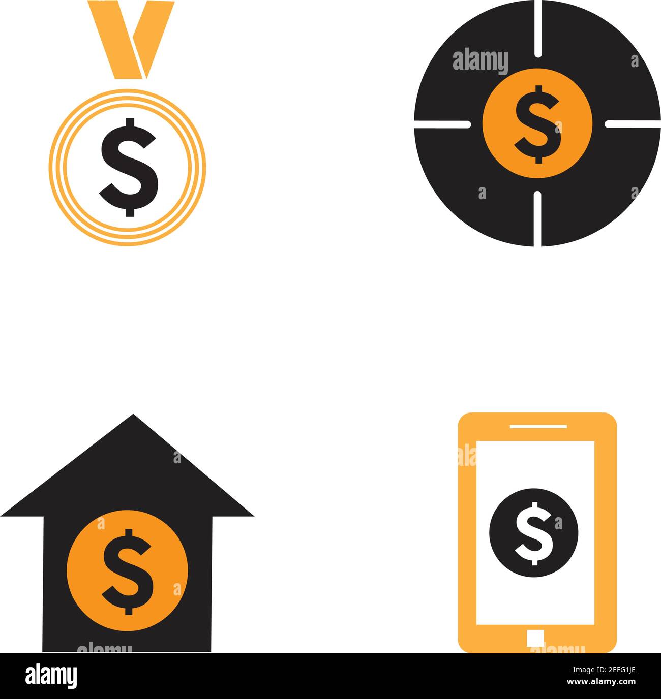 dollar money vector icon illustration design template - vector Stock ...
