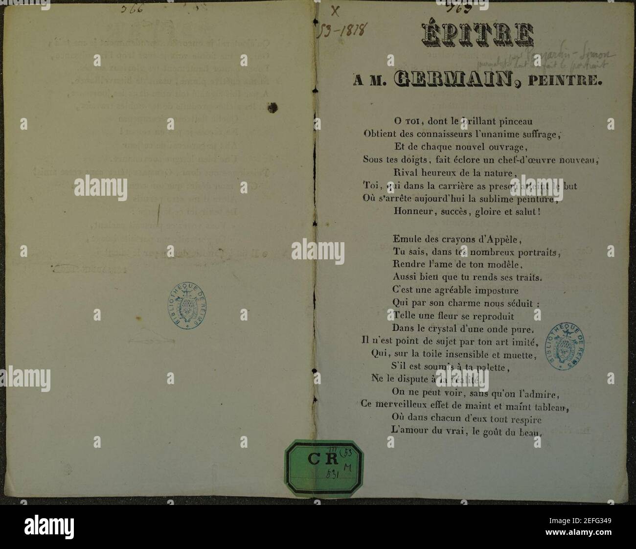 Ode à Gerain 39371 Stock Photo - Alamy