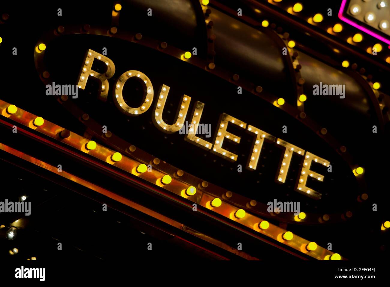 Roulette sign signboard hi-res stock photography and images - Alamy