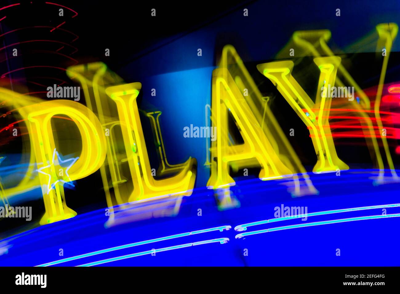 Neon sign lit up hi-res stock photography and images - Alamy