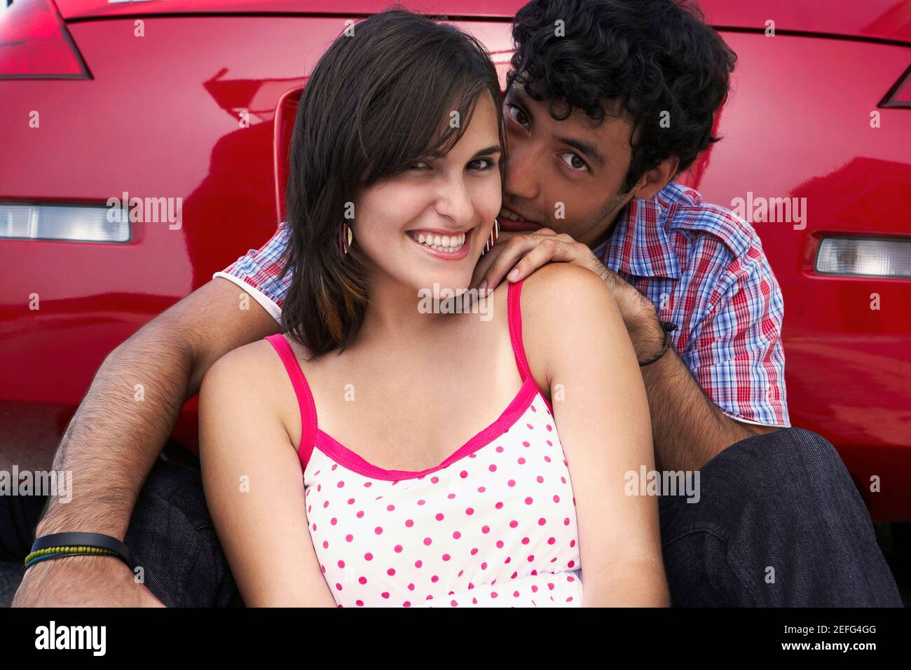 Affectionate black couple flirt in hi-res stock photography and images ...