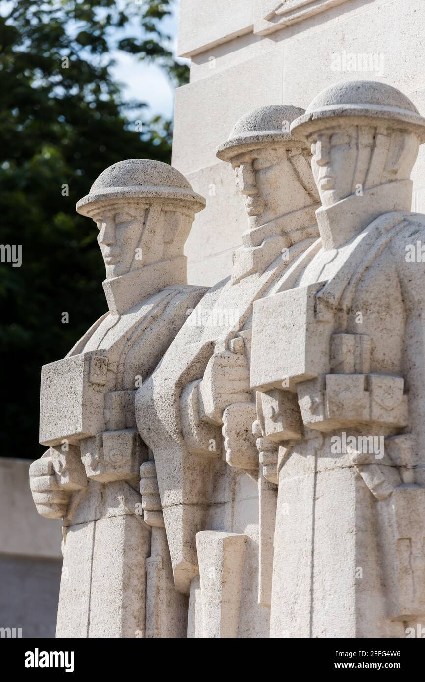 Le monument des Anglais à Soissons Stock Photo - Alamy