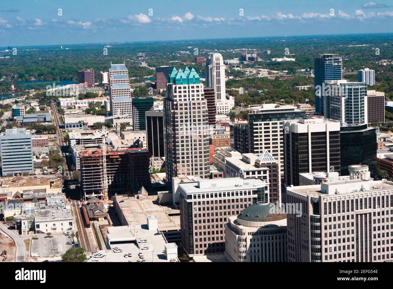 Aerial eye in downtown orlando hi-res stock photography and images - Alamy