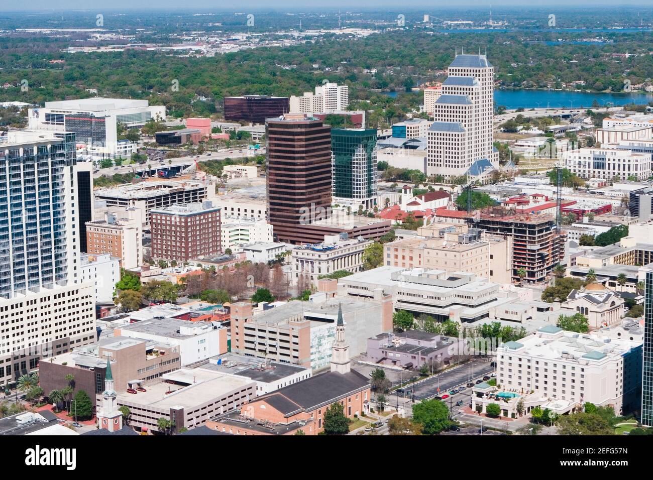 Birds eye view highrise buildings hi-res stock photography and images ...