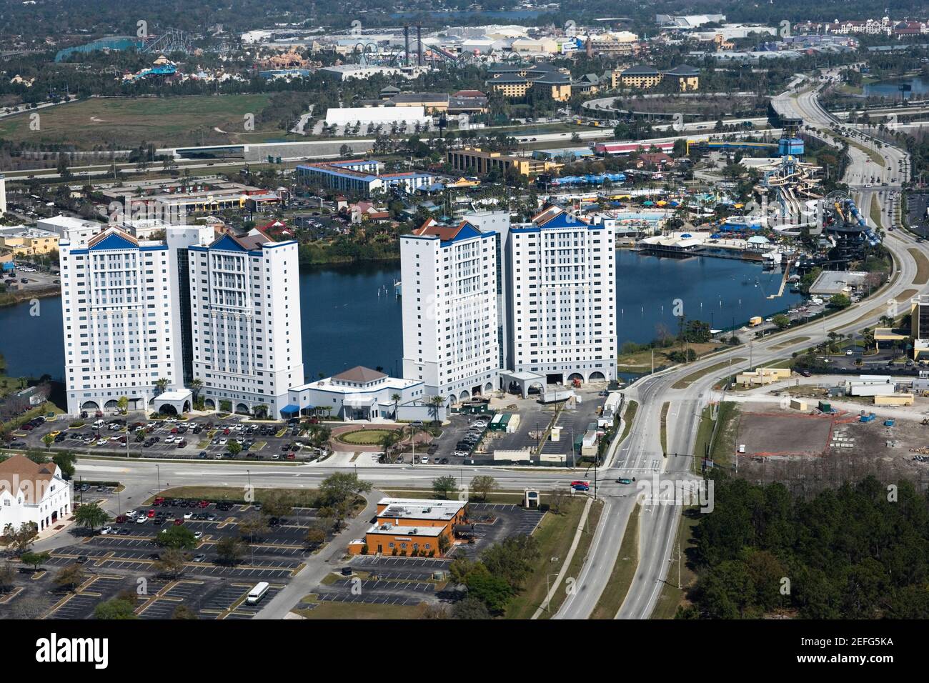 Birds eye view highrise buildings hi-res stock photography and images ...