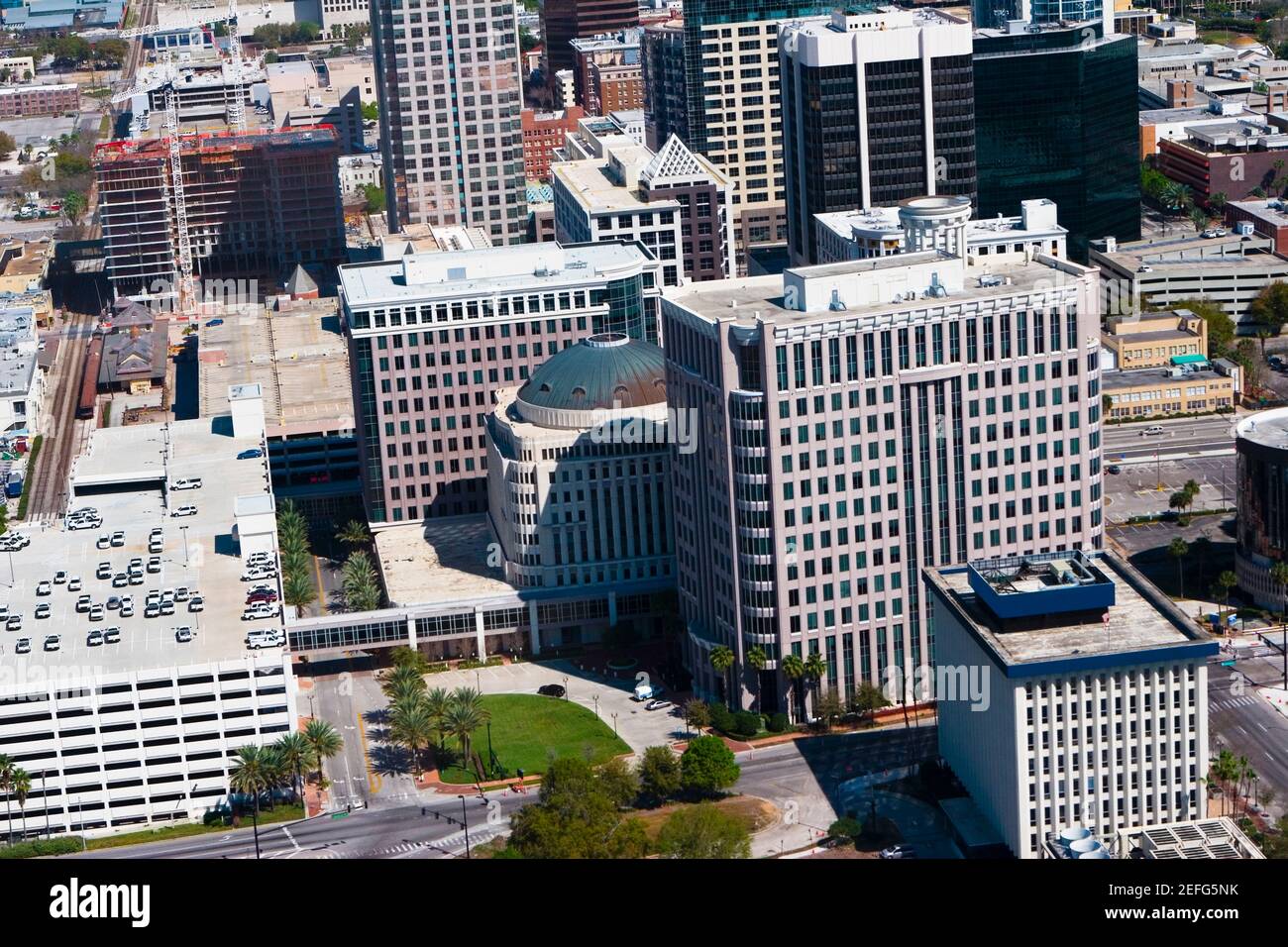 Aerial downtown orlando hi-res stock photography and images - Alamy