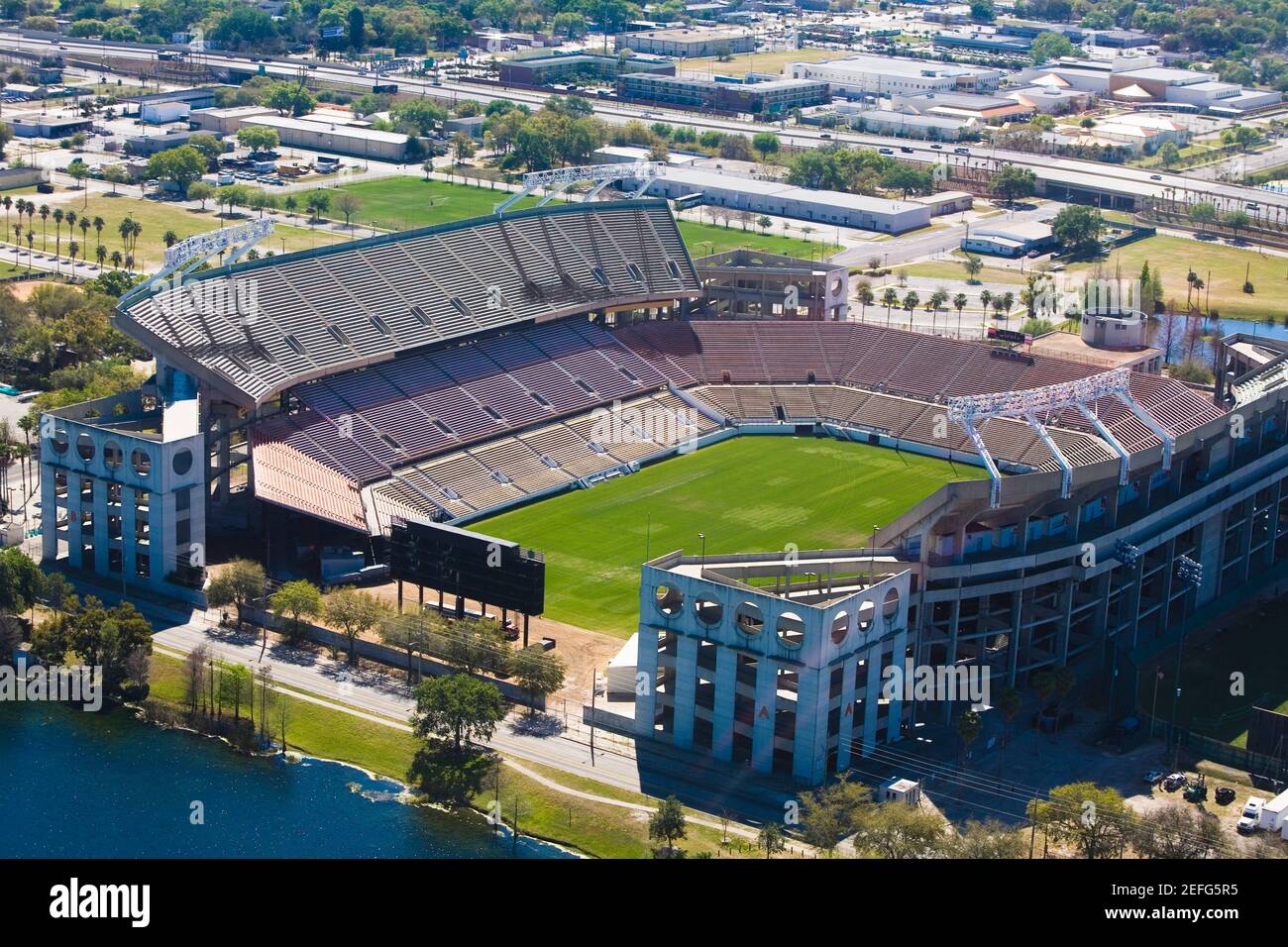 Aerial view of a stadium, Orlando, Florida, USA Stock Photo - Alamy