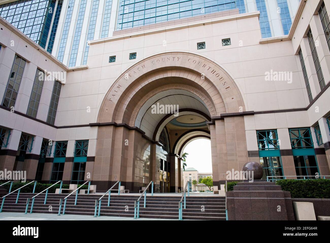 Entrance of a courthouse, Florida, USA Stock Photo - Alamy