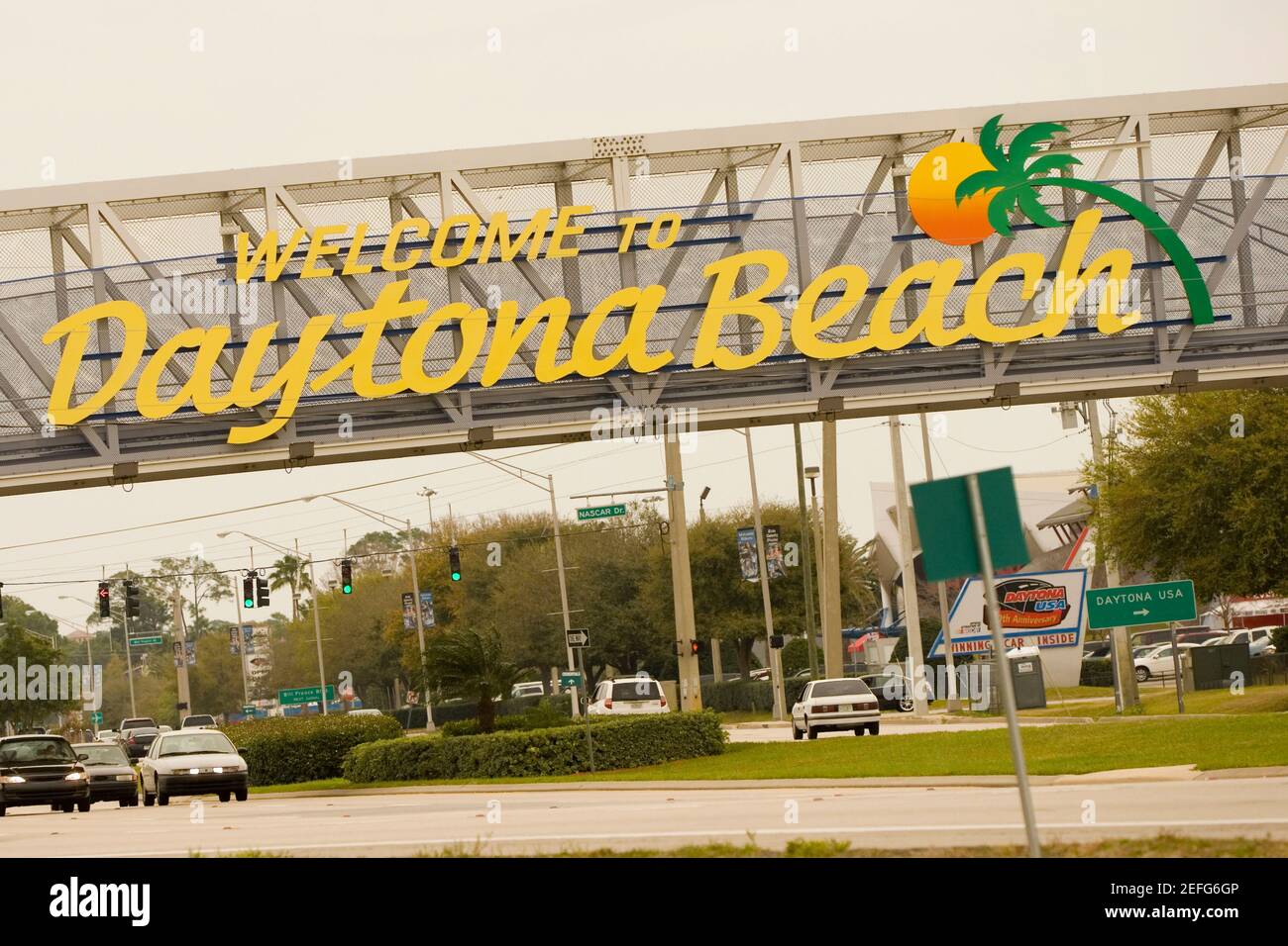 Welcome daytona beach sign daytona hi-res stock photography and images ...