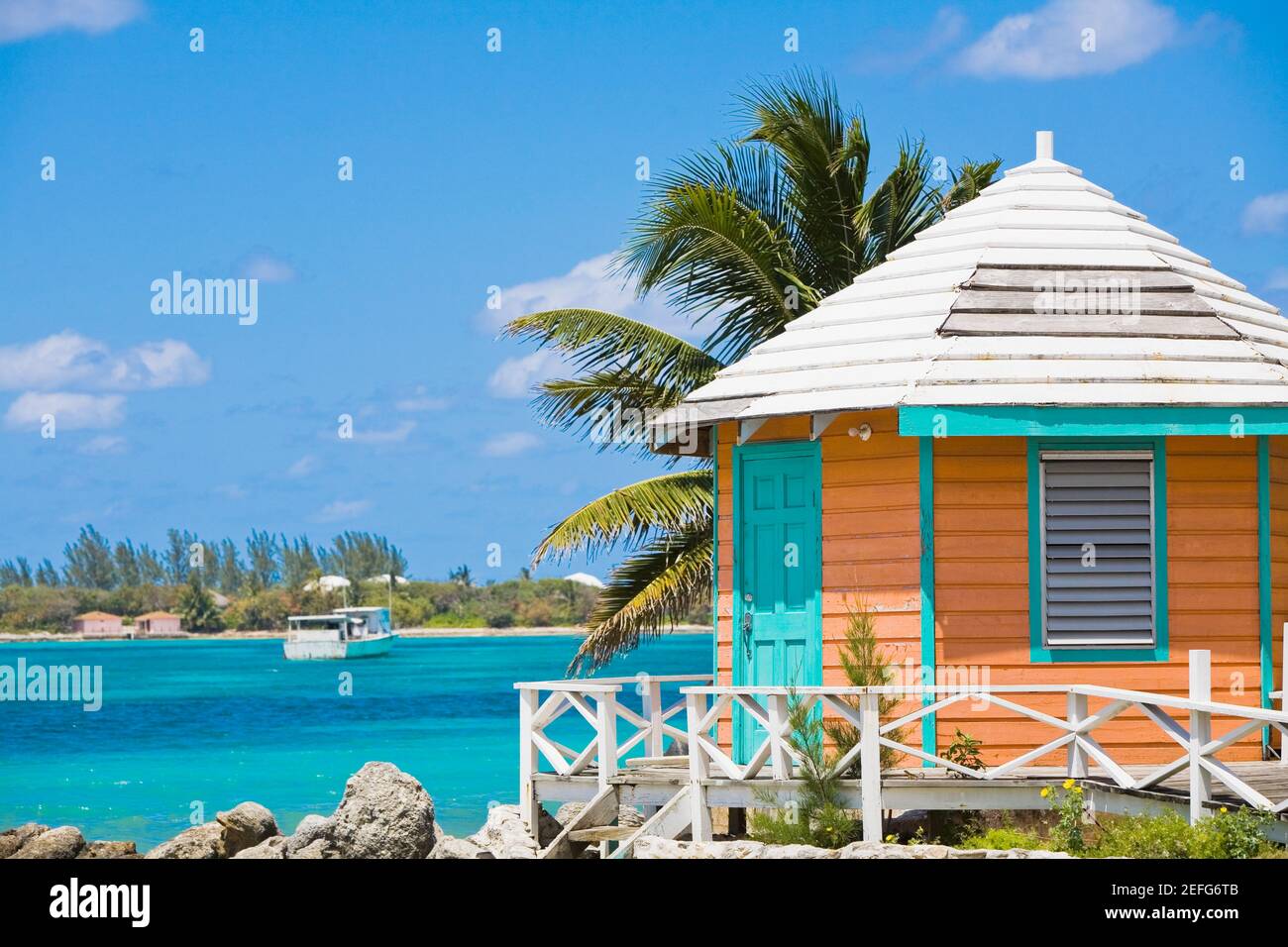 Beach hut on the beach, Nassau, Bahamas Stock Photo - Alamy