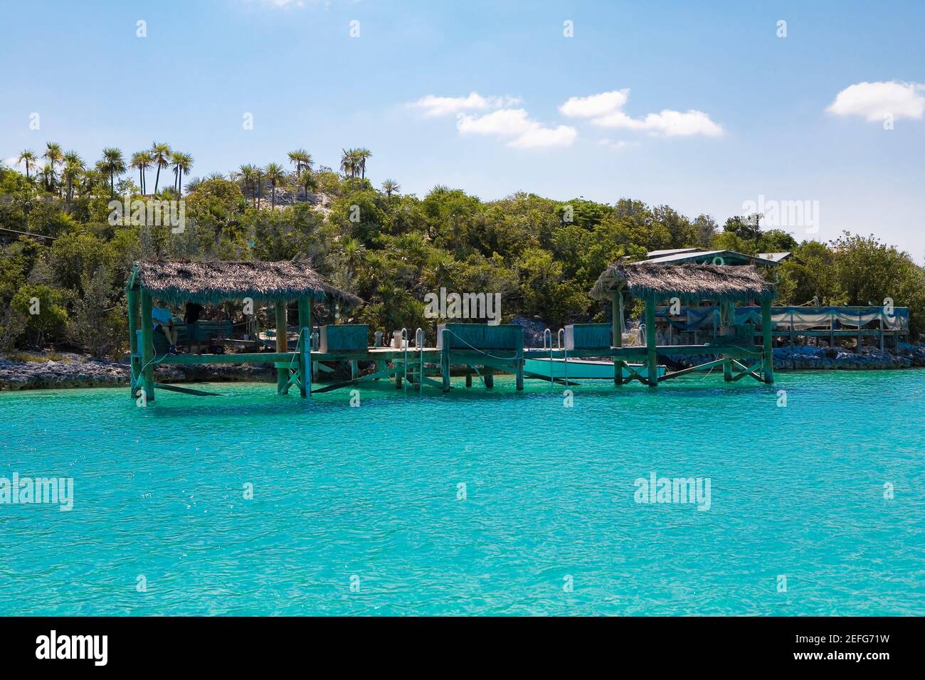 Structure in the sea, Exuma, Bahamas Stock Photo - Alamy