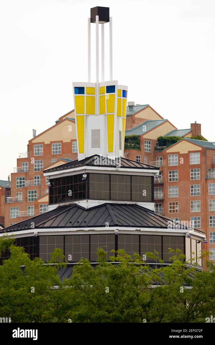 Trees in front of a building, Baltimore, Maryland, USA Stock Photo - Alamy