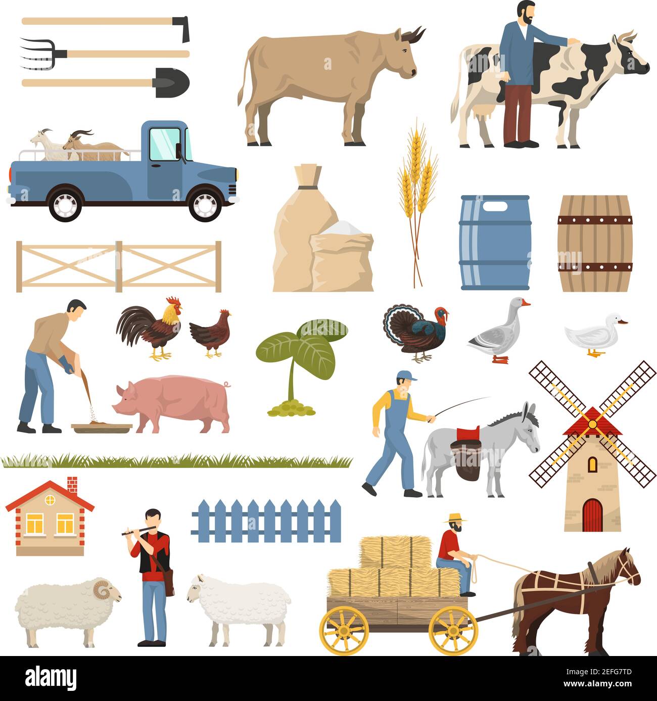 Poultry farming transport Stock Vector Images - Alamy