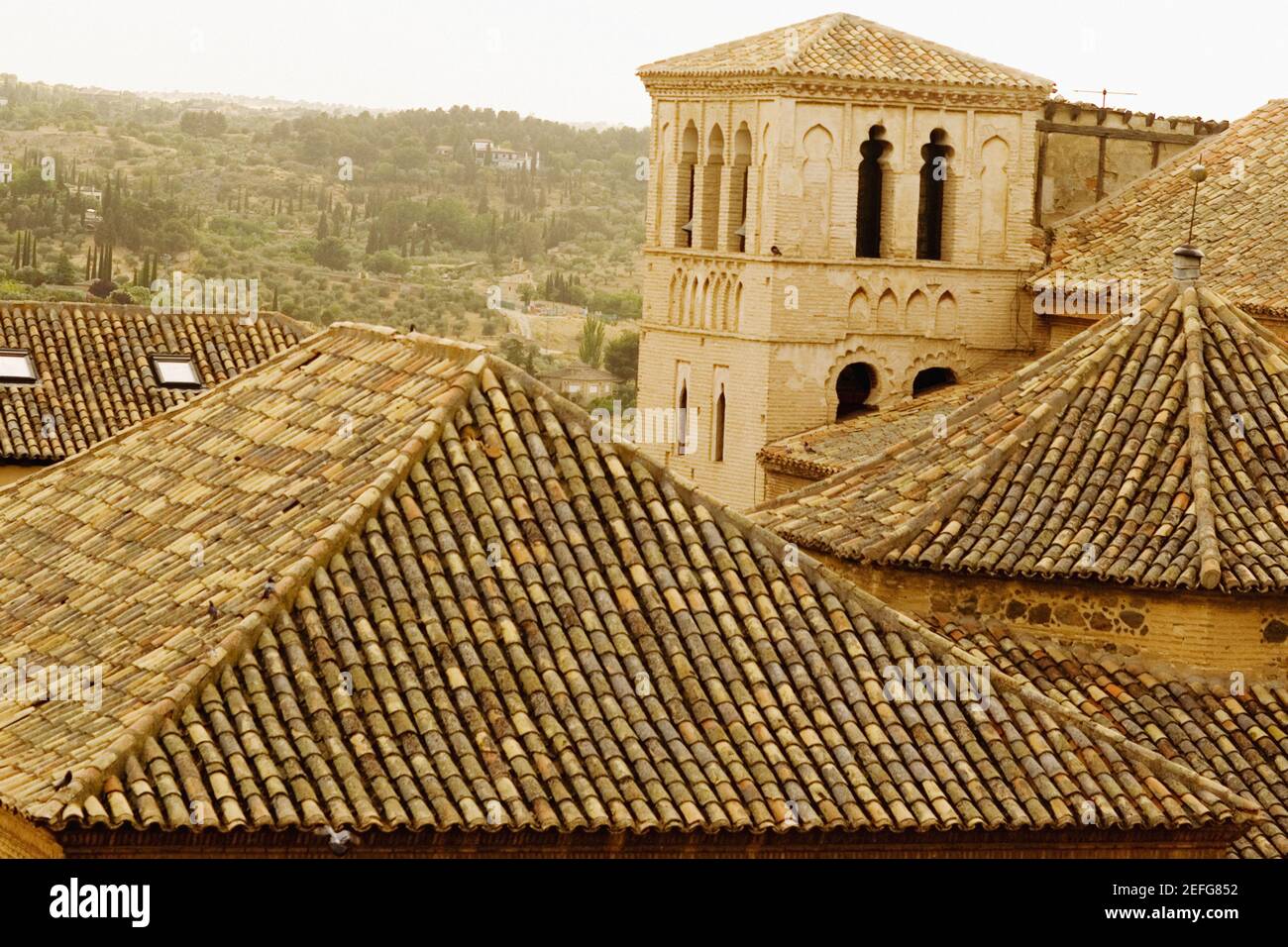 Rooftops of buildings, Toledo, Spain Stock Photo - Alamy