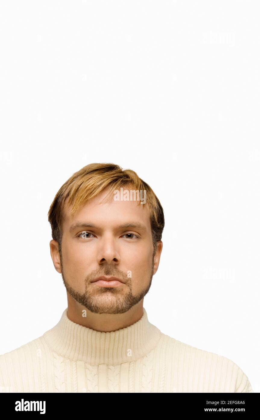 Portrait of a mid adult man looking serious Stock Photo - Alamy