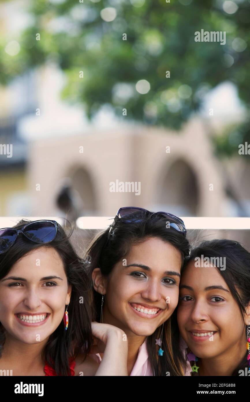 Smiling young woman plaza hi-res stock photography and images - Alamy