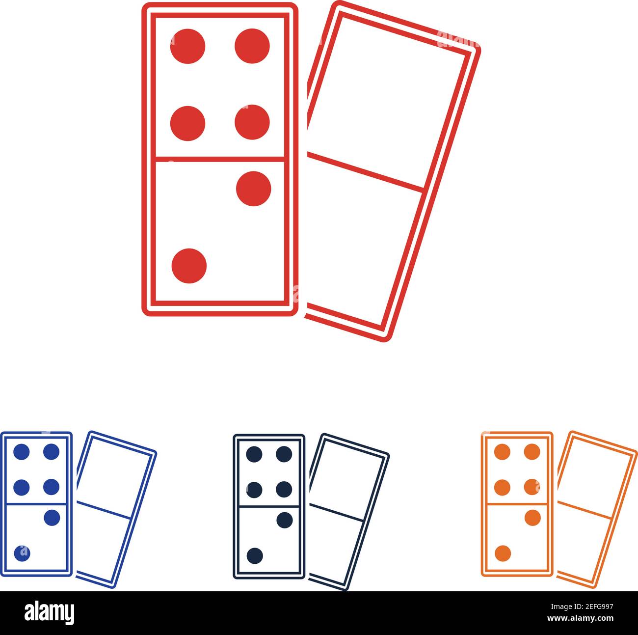 Domino Vector illustration,domino card icon template vector ...