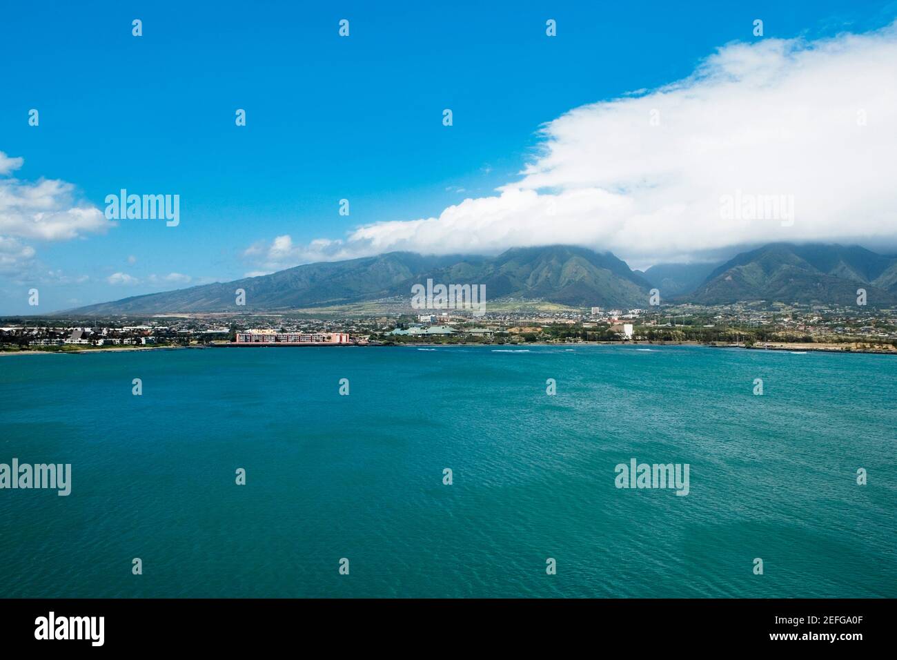 Panoramic view of the sea, Maui, Hawaii Islands, USA Stock Photo - Alamy