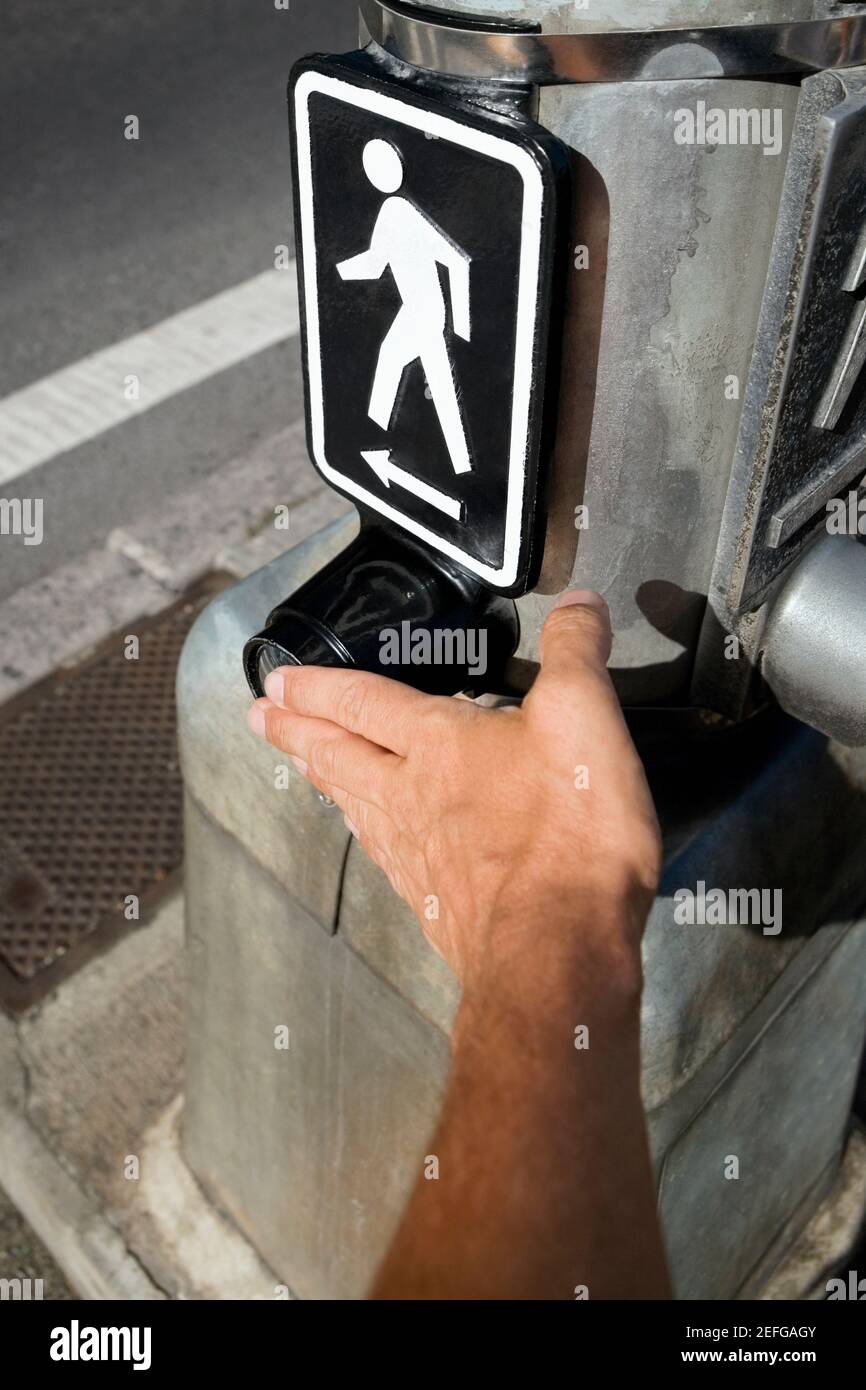 Pedestrian crossing signboard hi-res stock photography and images - Alamy